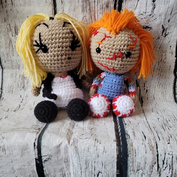 Hand Crafted | Toys | Crochet Tiffany Chucky Amigurumi Doll Set | Poshmark